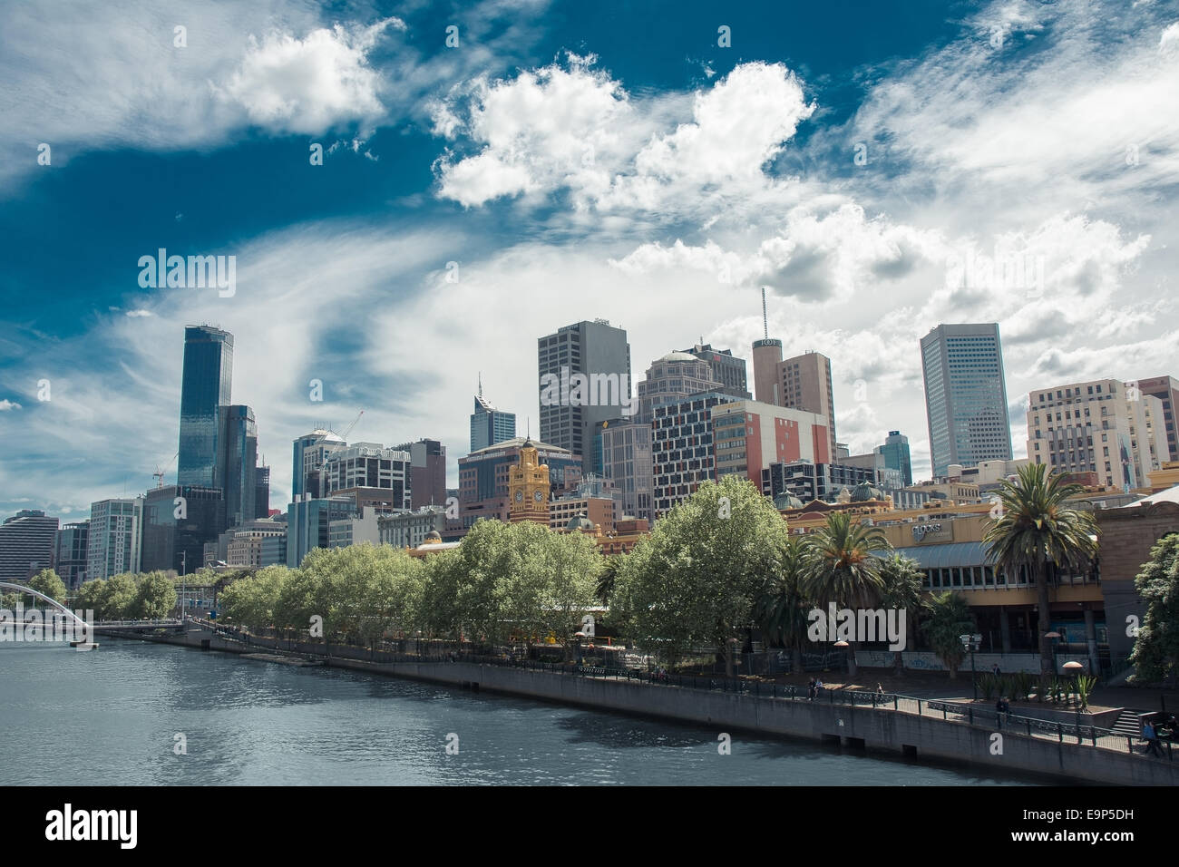 Southbank Promenade Melbourne Australia Stock Photo - Alamy