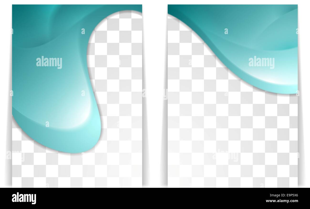 Bright wavy flyer design. Vector background Stock Photo - Alamy