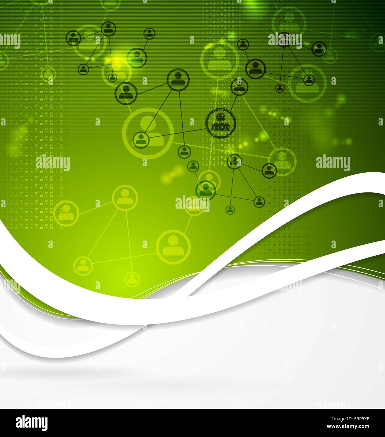 Abstract team concept design with waves. Tech vector background Stock ...