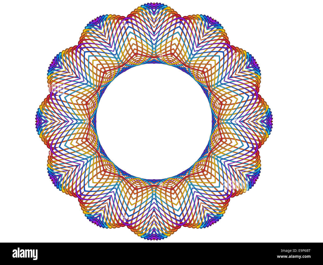 Guilloche spirograph motif hi-res stock photography and images - Alamy