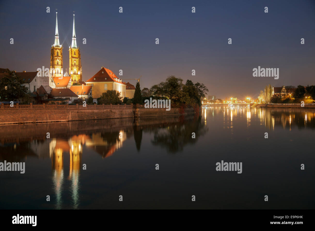Cathedral Island Ostrow Tumski, Wroclaw, Poland Stock Photo - Alamy