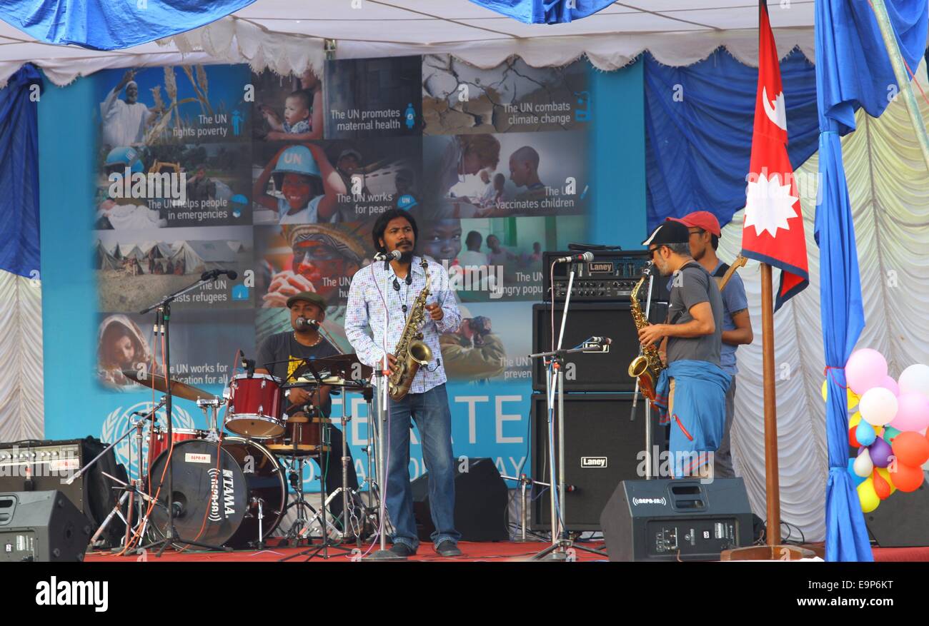 Nepalese band hi-res stock photography and images - Alamy