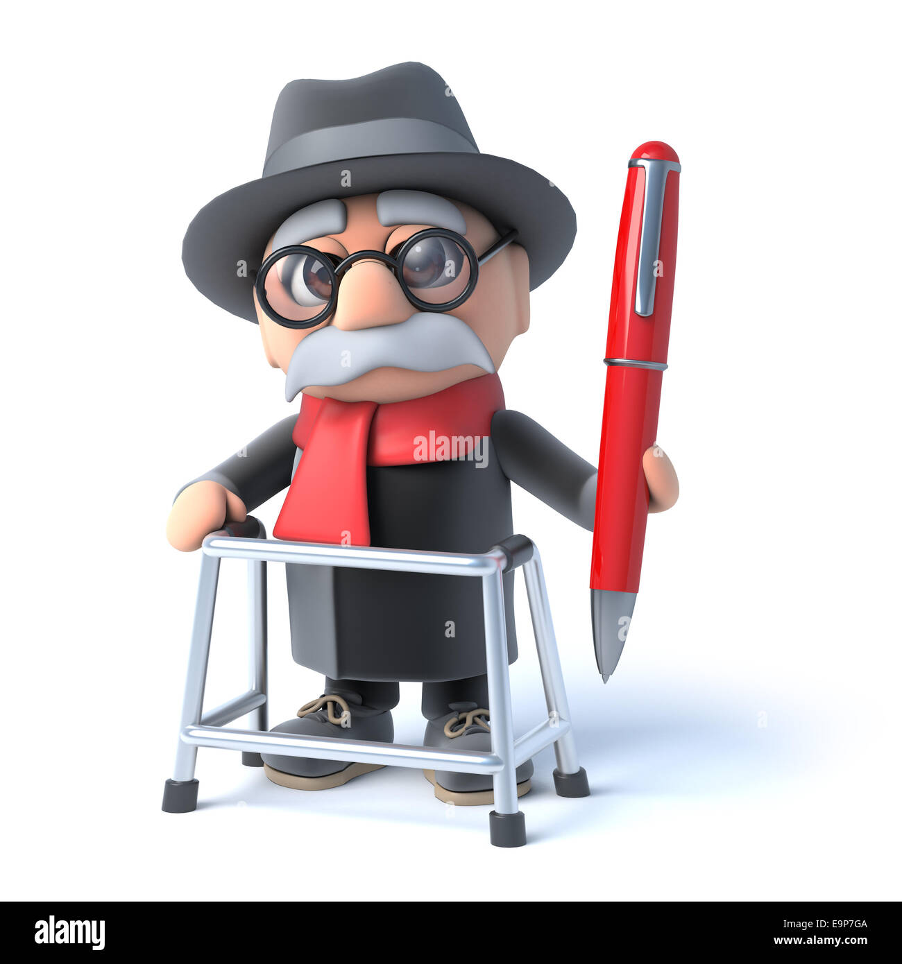 Sad senior man holding Cut Out Stock Images & Pictures - Alamy