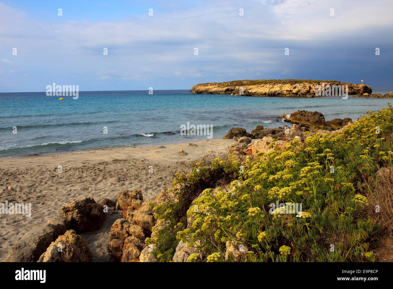 Binigaus beach, Sant Tomas, Menorca, Balearic Islands, Spain Stock ...