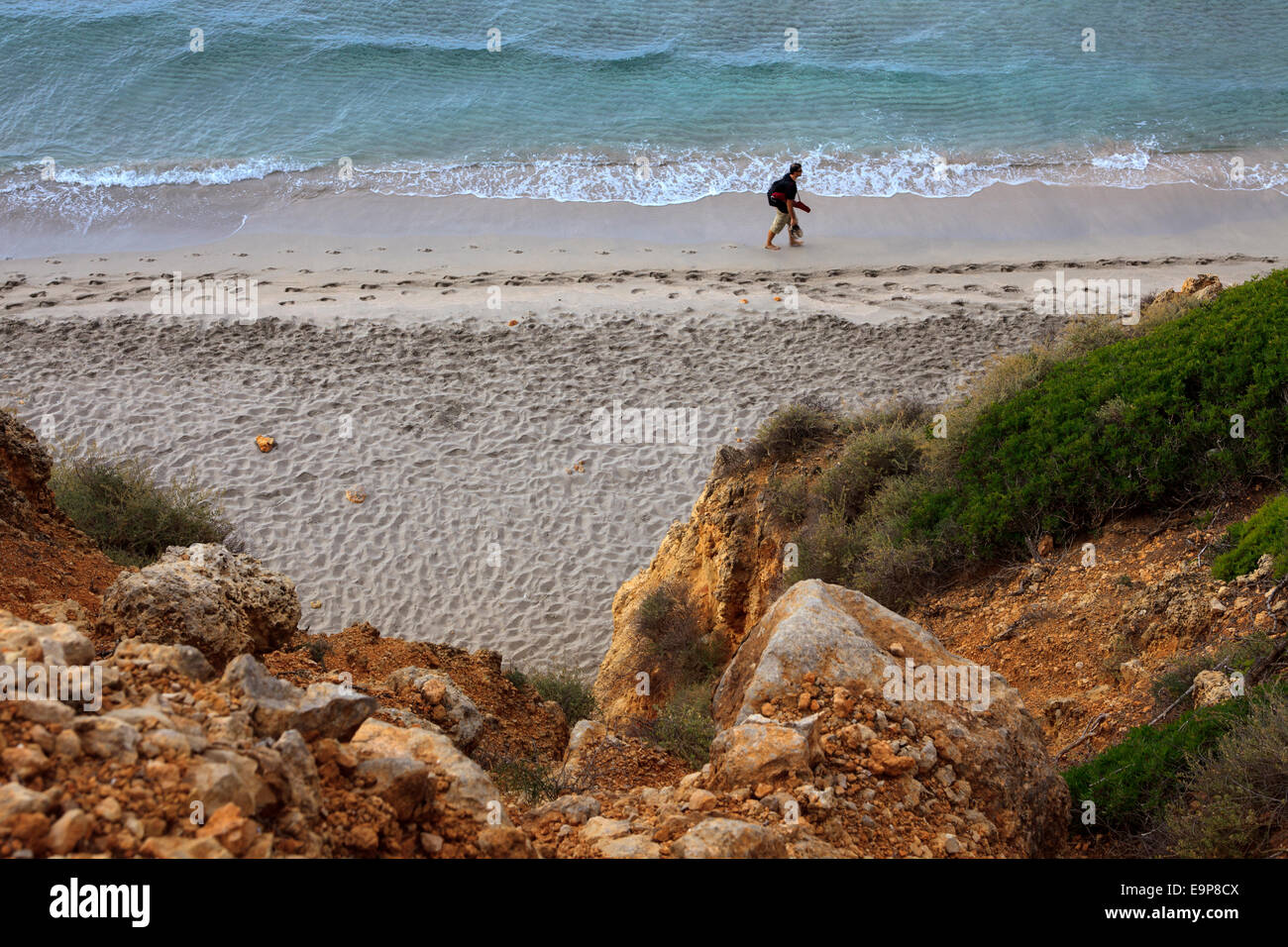 Binigaus beach, Sant Tomas, Menorca, Balearic Islands, Spain Stock ...