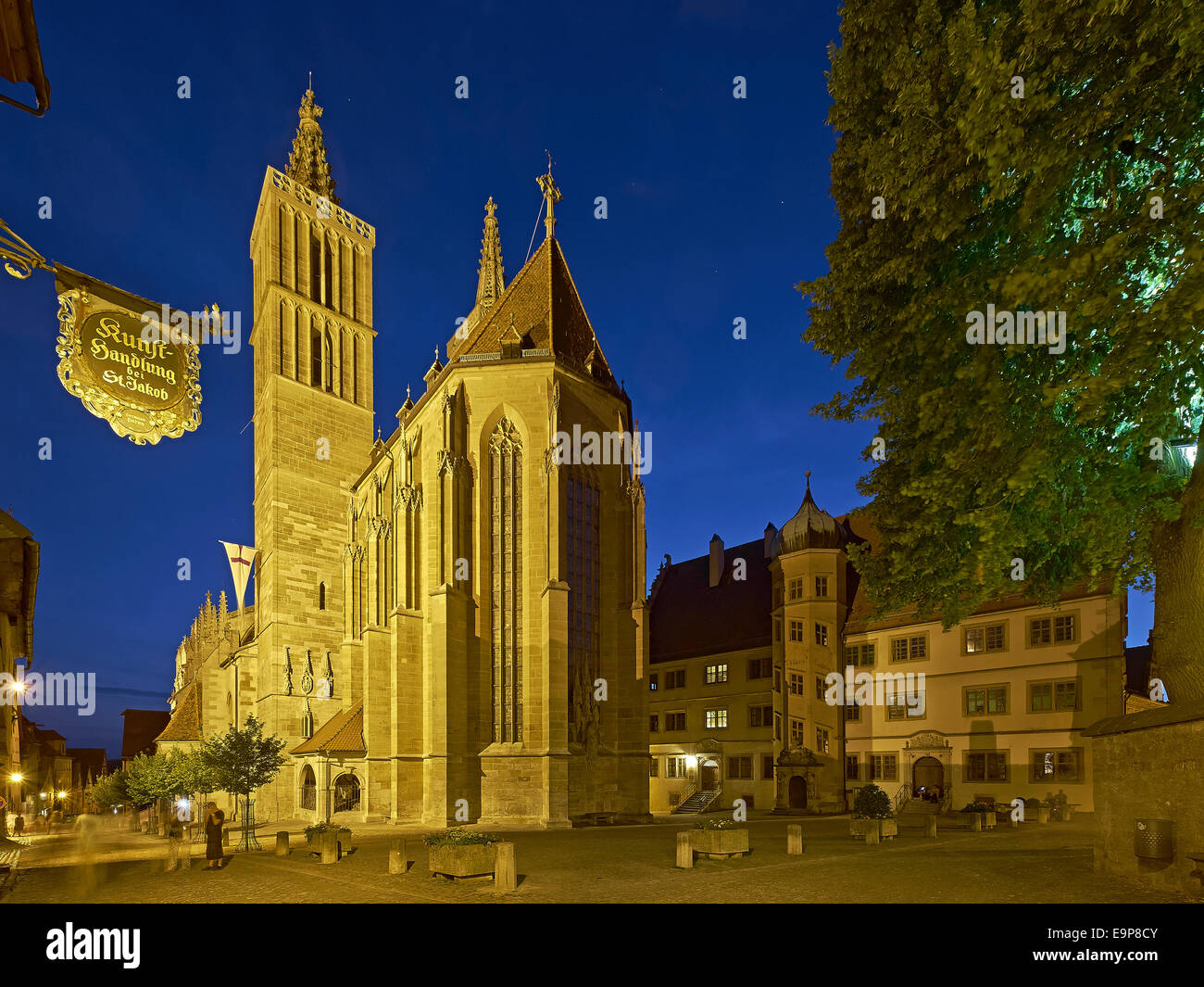 St. James Church in Rothenburg ob der Tauber, Bavaria, Germany Stock ...