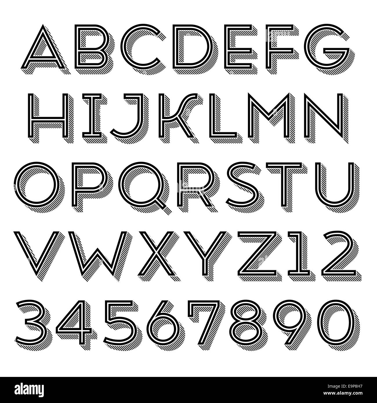 3d type font hi-res stock photography and images - Alamy