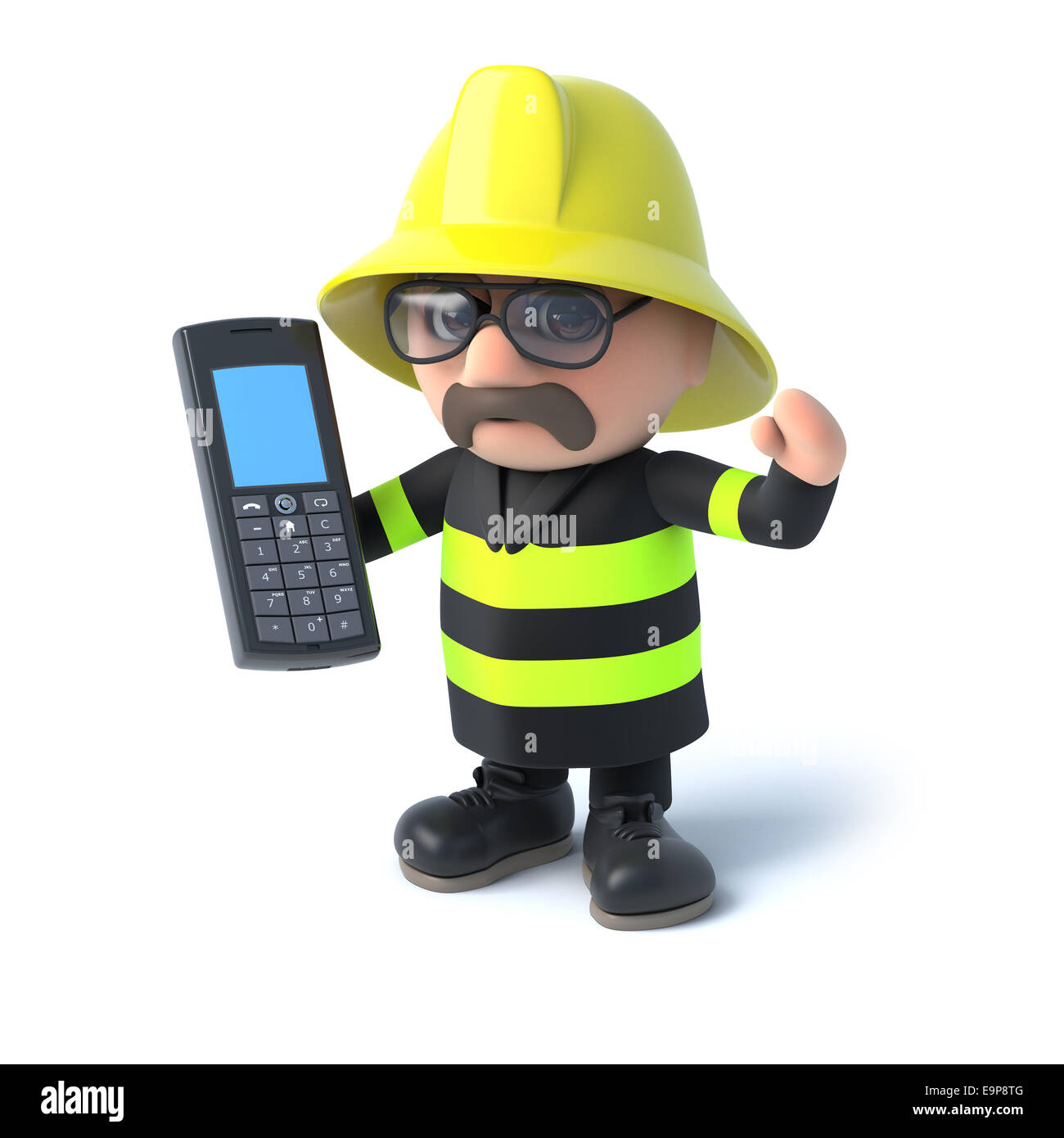 Fire fighter telephone Cut Out Stock Images & Pictures - Alamy