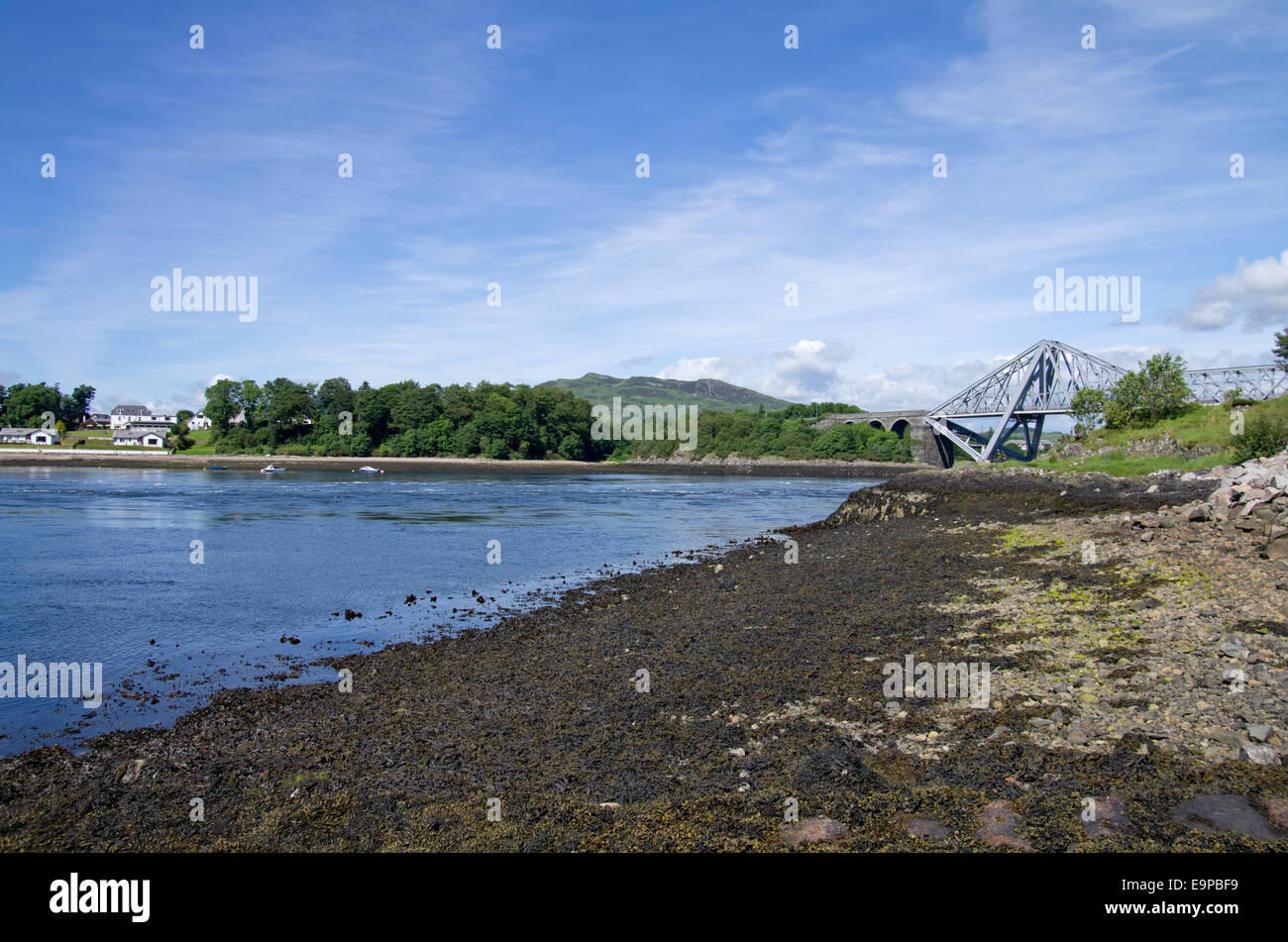 Connel Bridge and the "Falls of Lora Stock Photo - Alamy