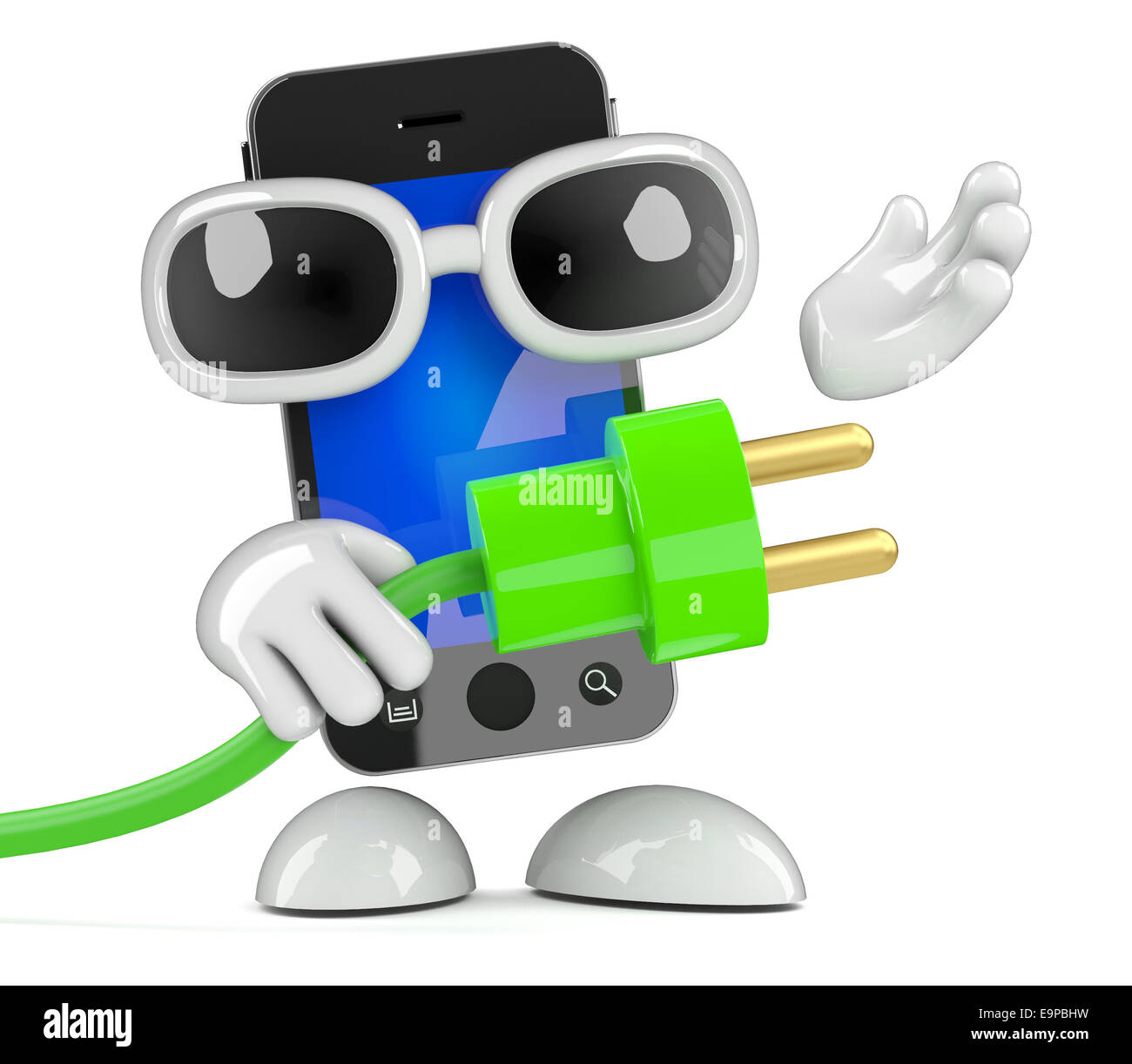 Cartoon plug hi-res stock photography and images - Alamy