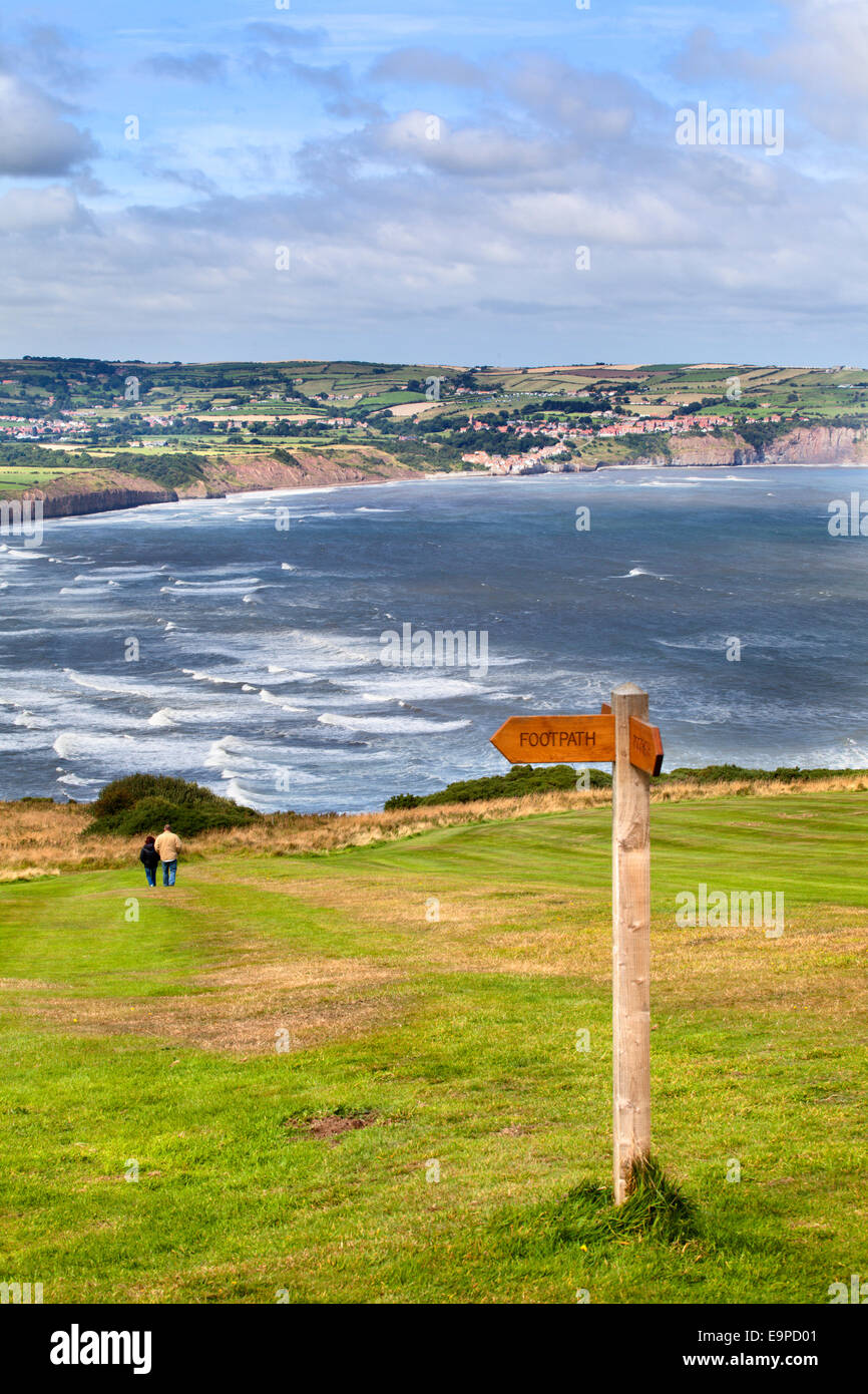 Robin hoods bay from ravenscar hi-res stock photography and images - Alamy