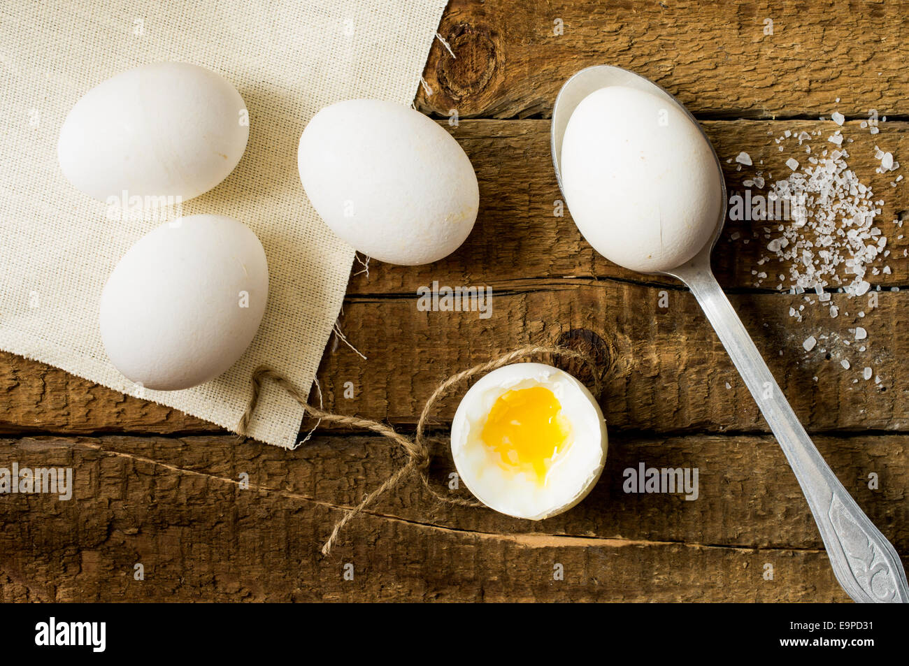 Vintage chicken eggs hi-res stock photography and images - Alamy