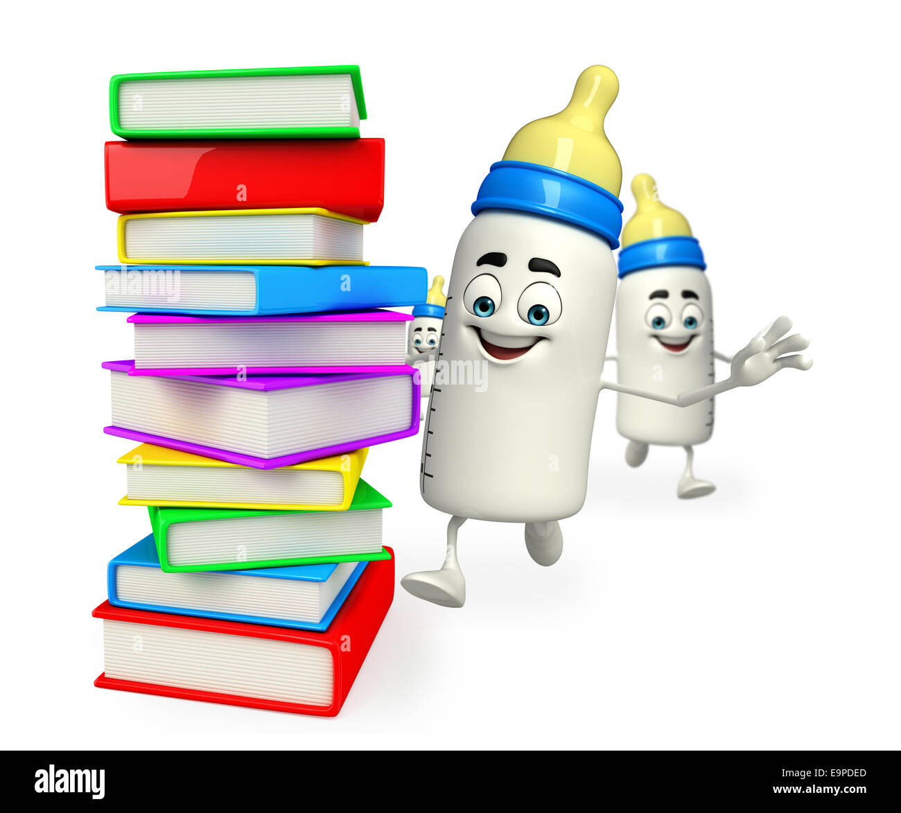 Books milk Cut Out Stock Images & Pictures - Alamy