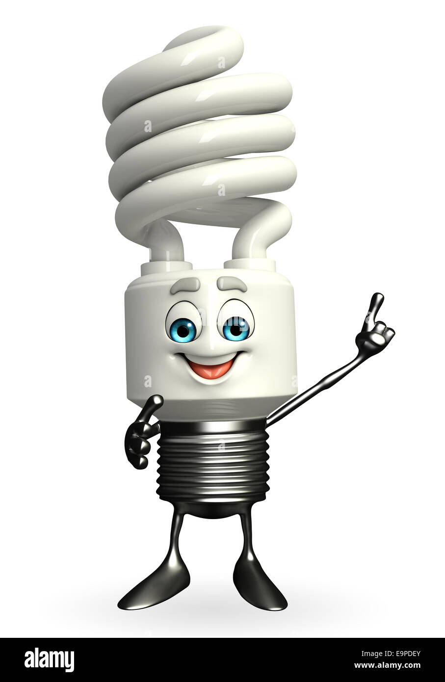 Cartoon Fluorescent Light Bulbs