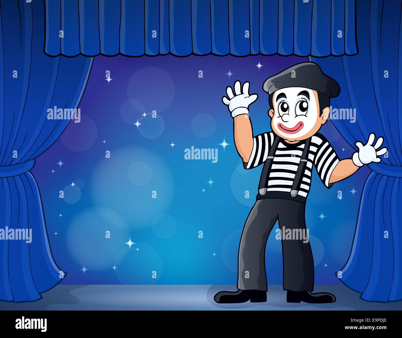 Mime theme image 3 - picture illustration Stock Photo - Alamy