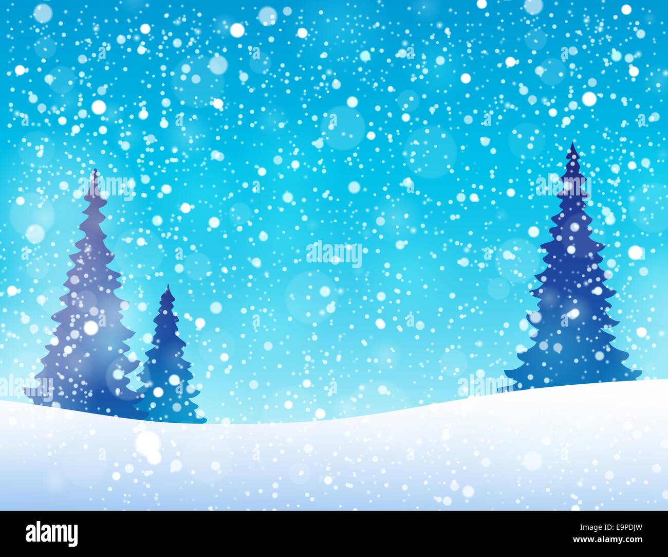 Snow theme background 5 - picture illustration Stock Photo - Alamy