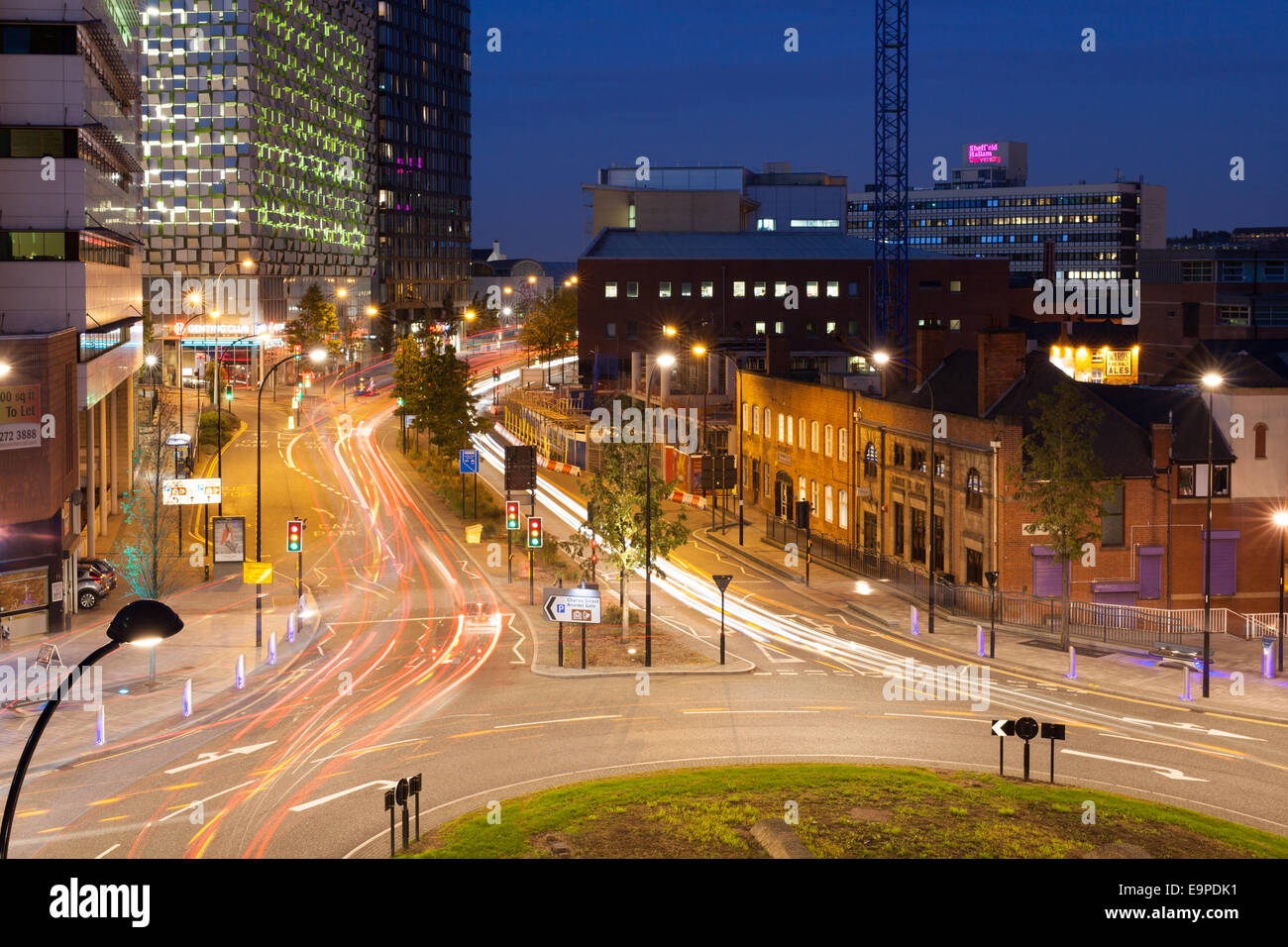 Sheffield light trails hi-res stock photography and images - Alamy