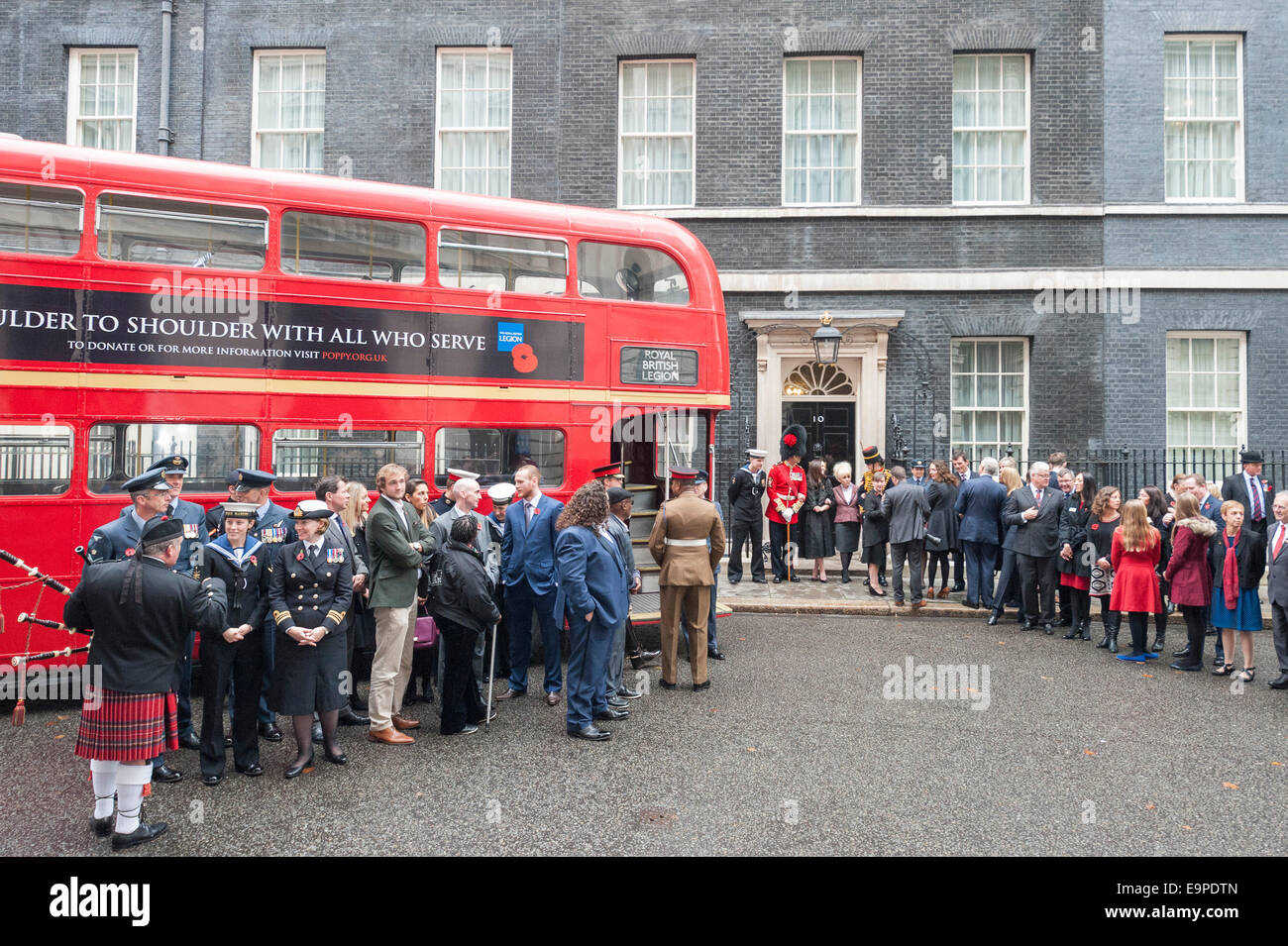 Downing Street, London, UK. 30th October, 2014. The London Poppy Day ...