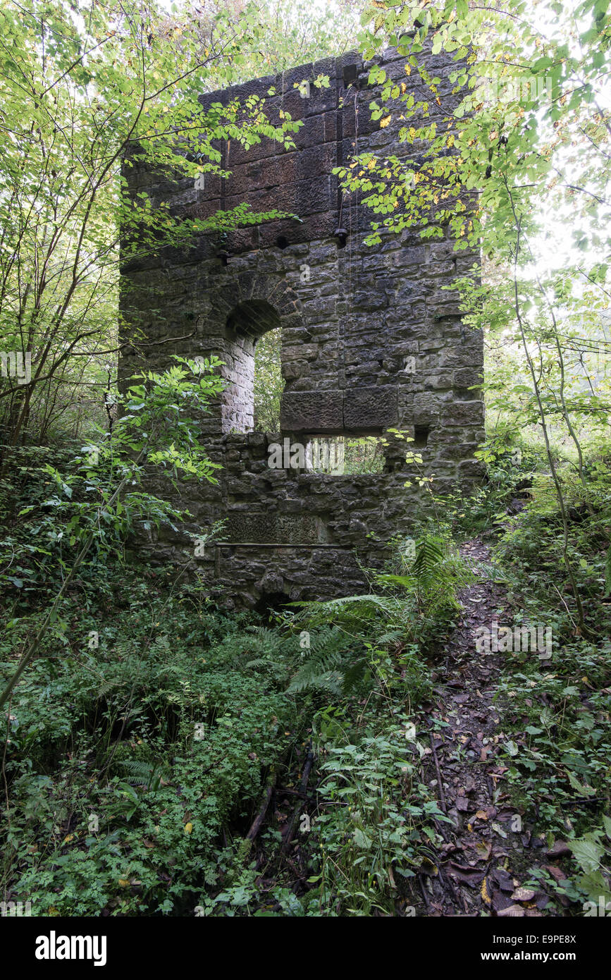 Mandale Mine buildings in Lathkill Dale, Peak District, Derbyshire ...