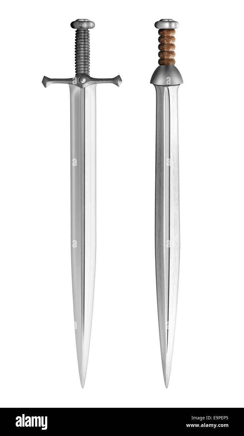Simple medieval sword Cut Out Stock Images & Pictures - Alamy
