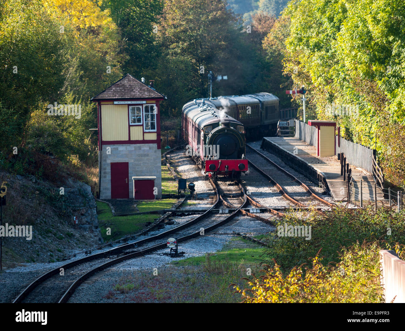 vintage steam locomotive Lord Phil at Peak rail,Rowsley station,Matlock ...