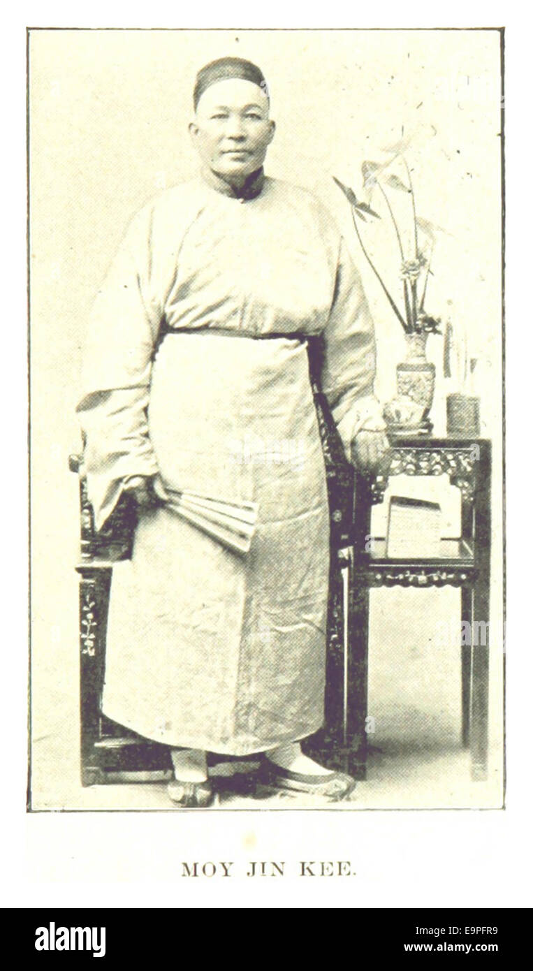An 1898 illustration by Beck of Moy Jin Kee, a notable figure or ...