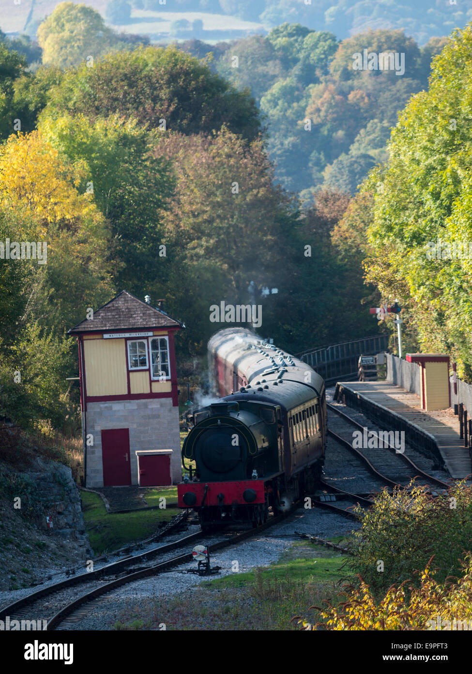 vintage steam locomotive Lord Phil at Peak rail,Rowsley station,Matlock ...