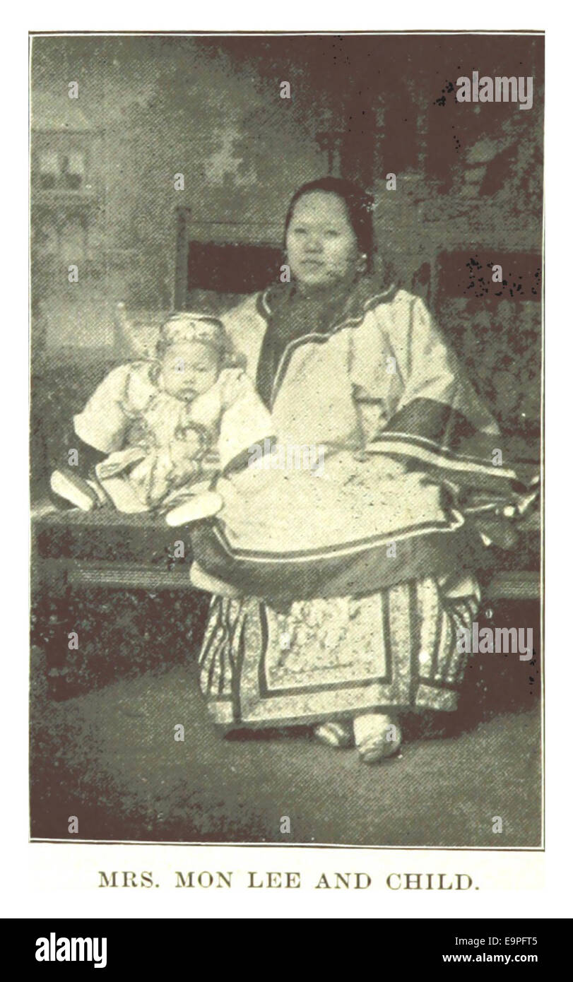 BECK(1898) p294 MRS. MON LEE AND CHILD Stock Photo - Alamy