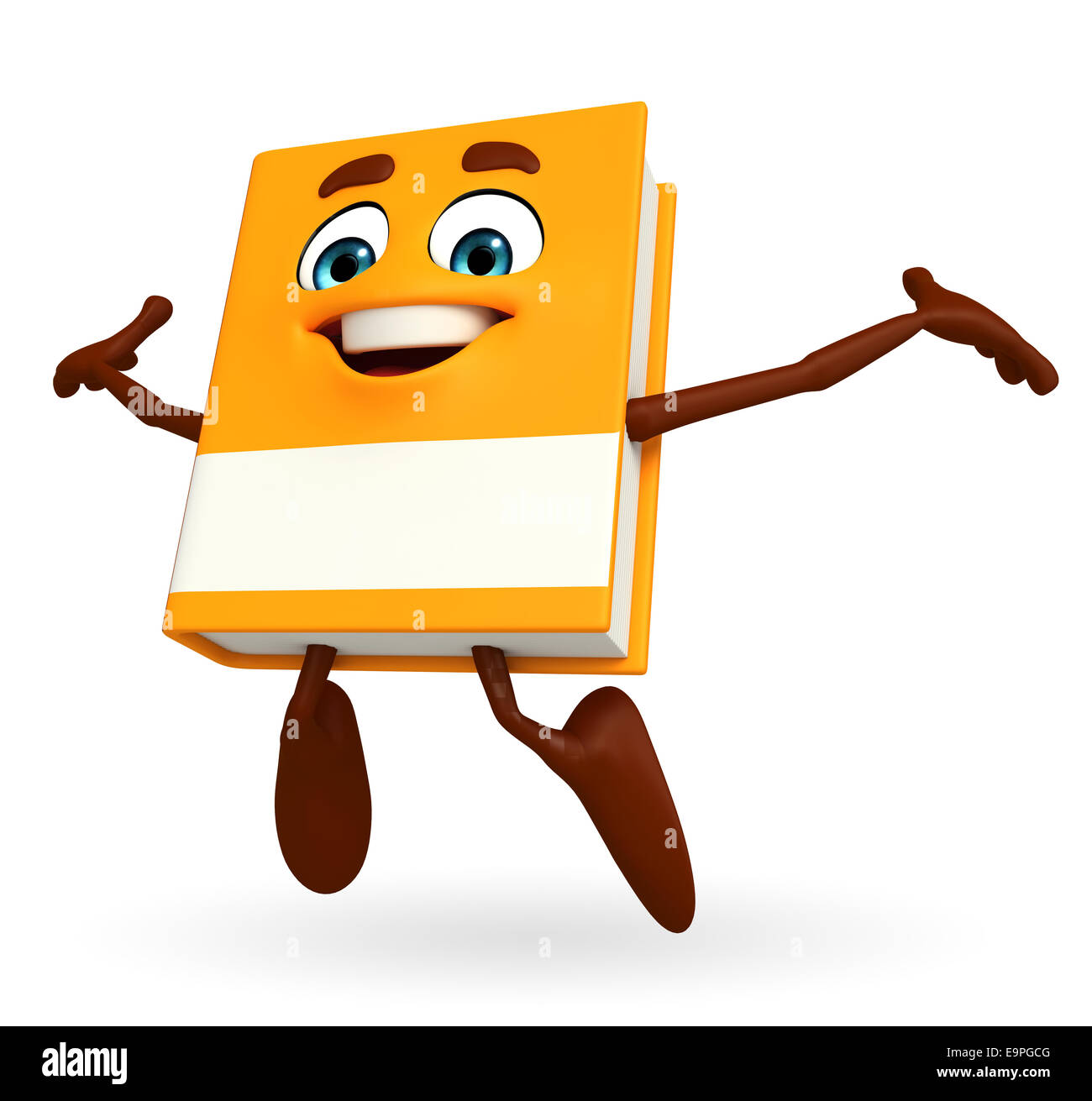 Cartoon character book jumping hi-res stock photography and images - Alamy