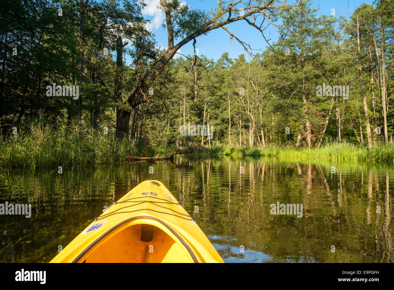 Kayaking in Masuria, Poland Stock Photo - Alamy