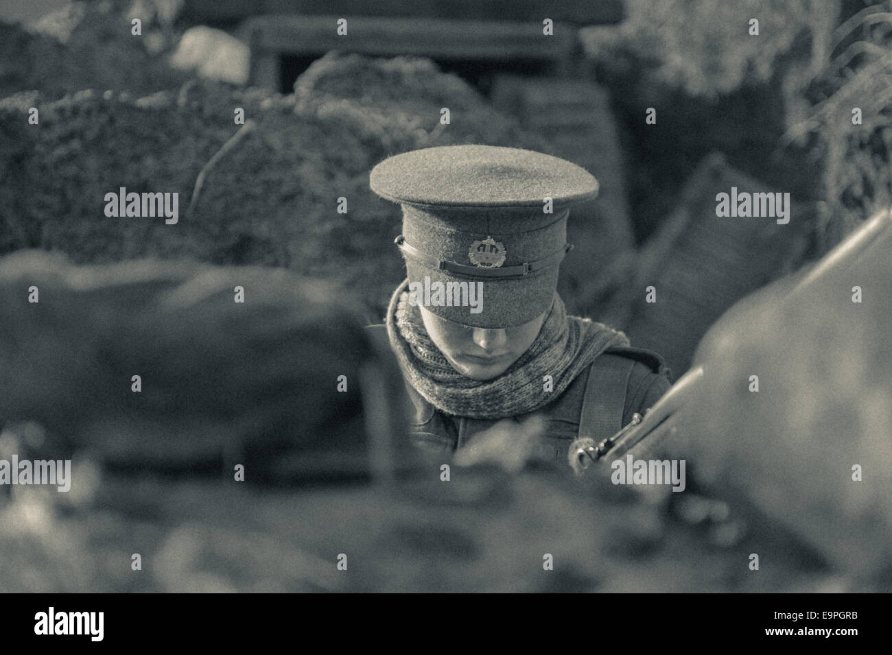 Soldiers ww1 reenactment hi-res stock photography and images - Alamy