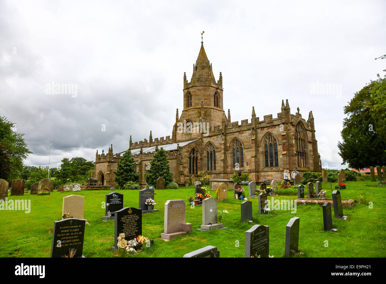 St Bartholomew's church Tong Shropshire England UK Stock Photo - Alamy