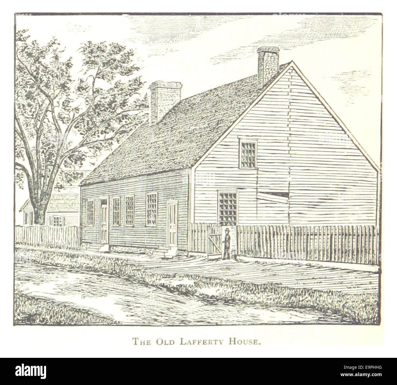 Old residential houses in Cut Out Stock Images & Pictures - Alamy