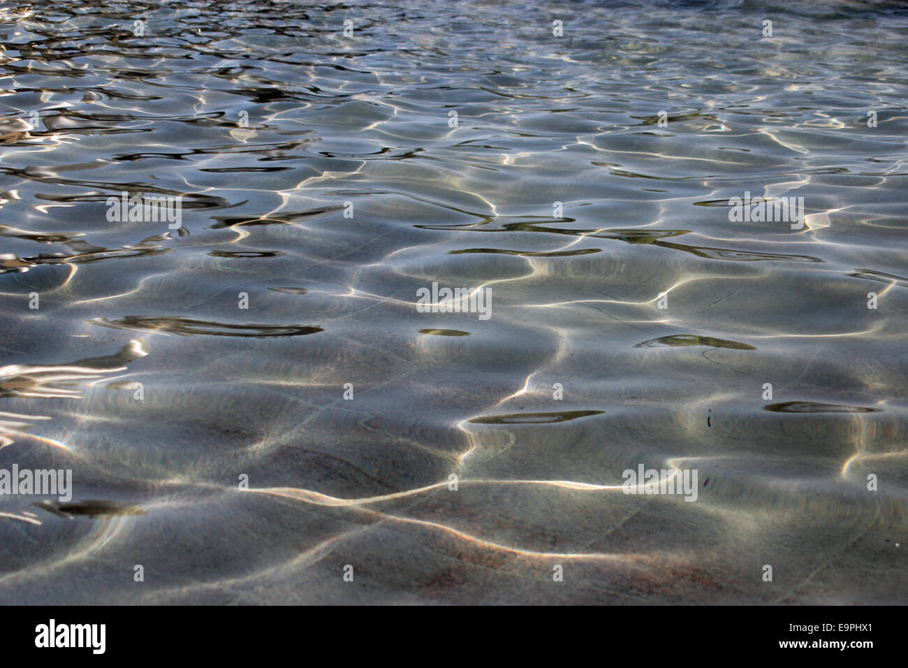 Background ripples of water with sun reflection Stock Photo - Alamy