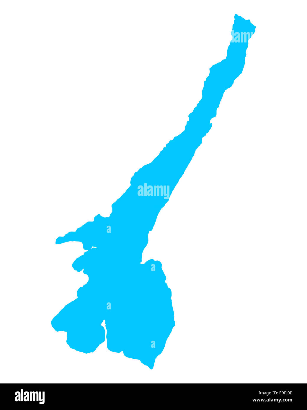 Map of Lake Garda Stock Photo - Alamy