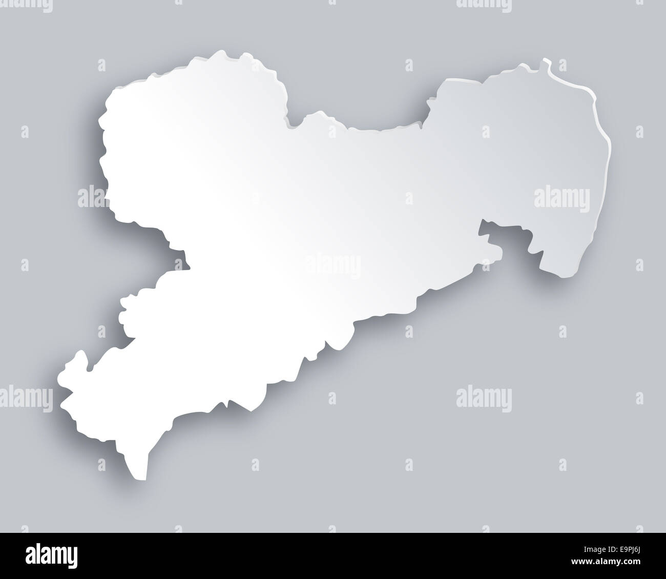 Sachsen map hi-res stock photography and images - Alamy