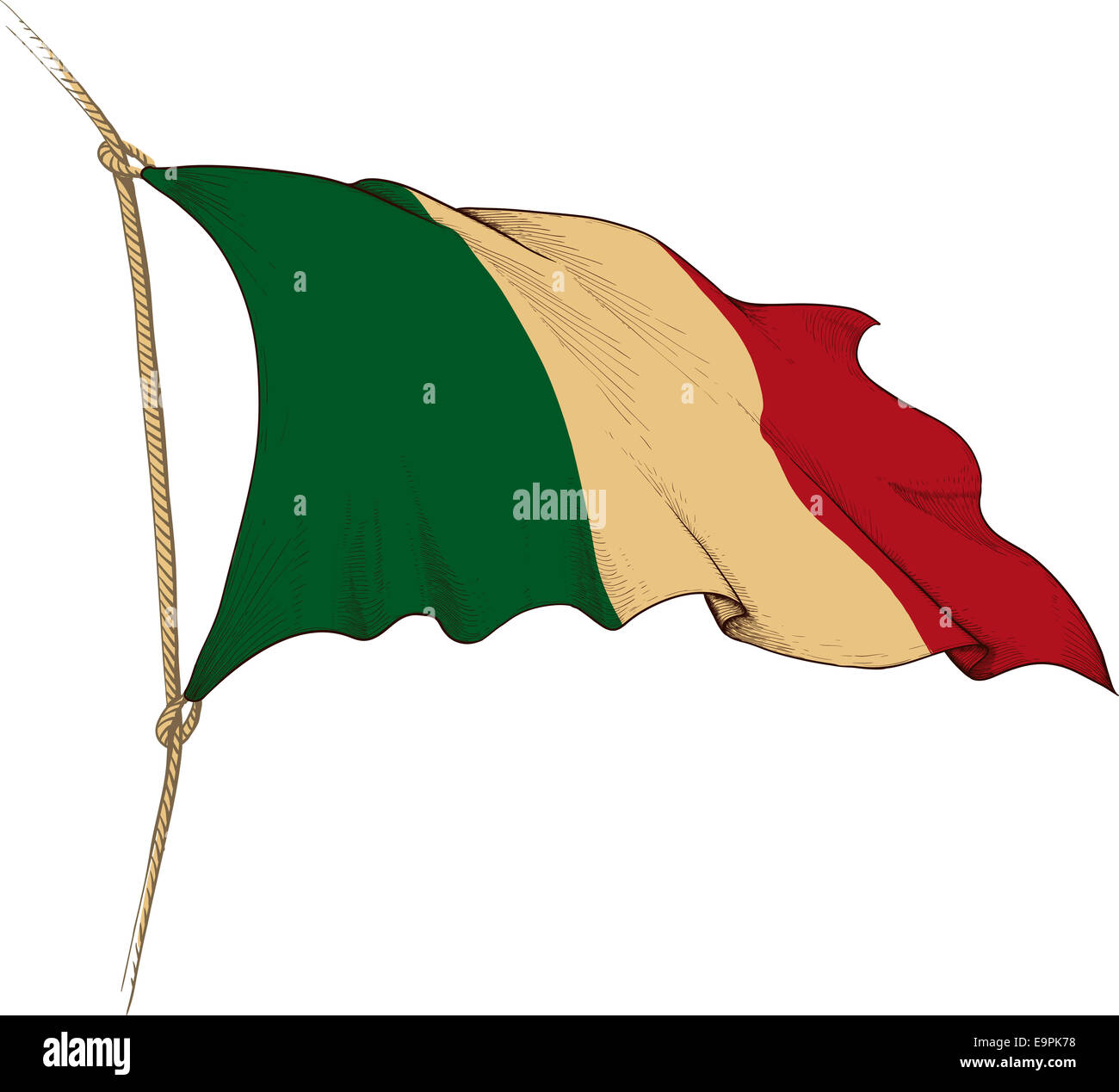 Old italy flag hi-res stock photography and images - Alamy