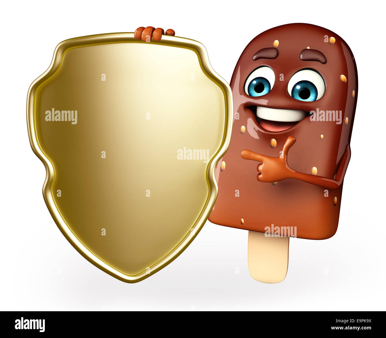 Cartoon character candy shield Cut Out Stock Images & Pictures - Alamy