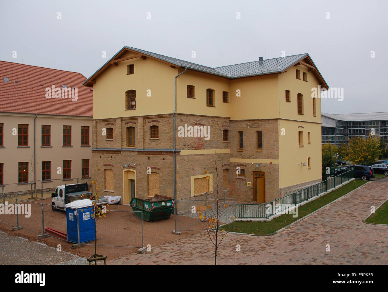 A view of the former remand prison of the East German state security ...