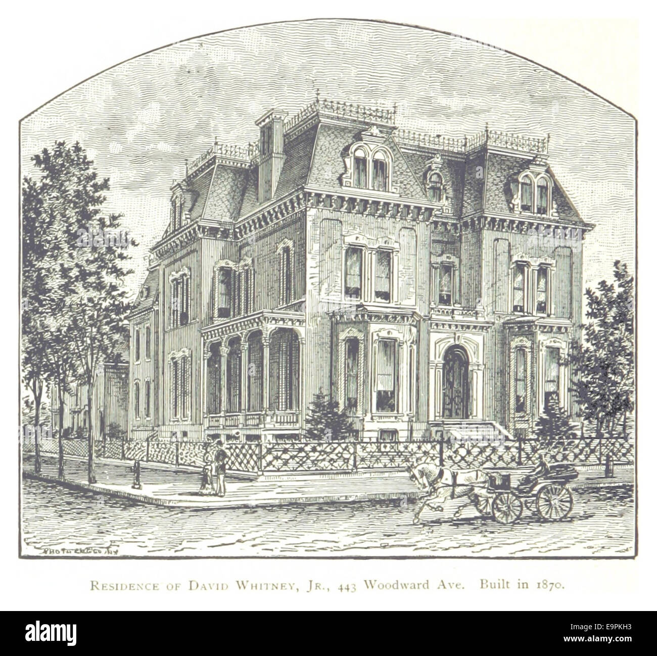 FARMER(1884) Detroit, p480 RESIDENCE OF DAVID WHITNEY, JR., 443 ...