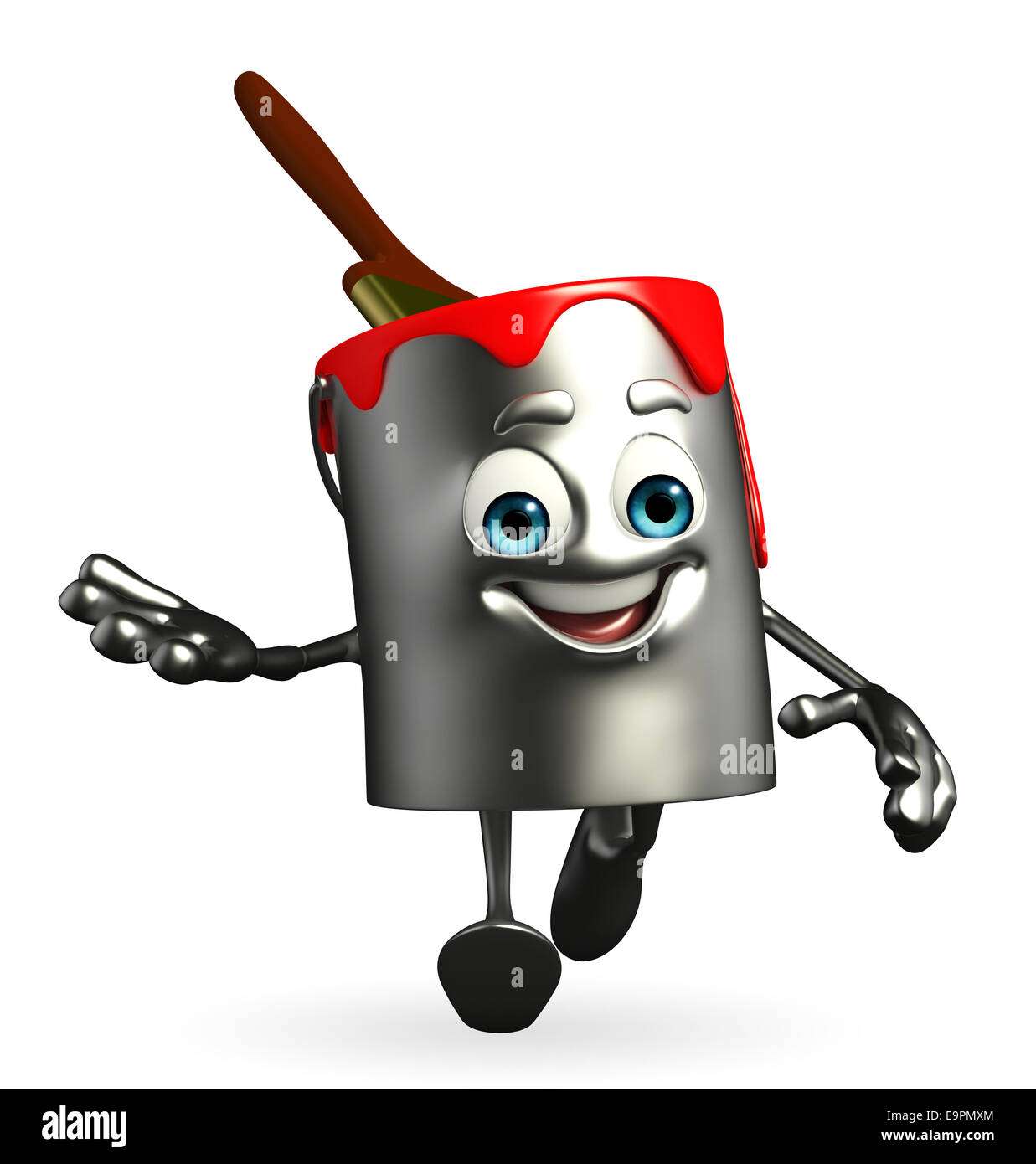 Cartoon character paint bucket red hi-res stock photography and images ...
