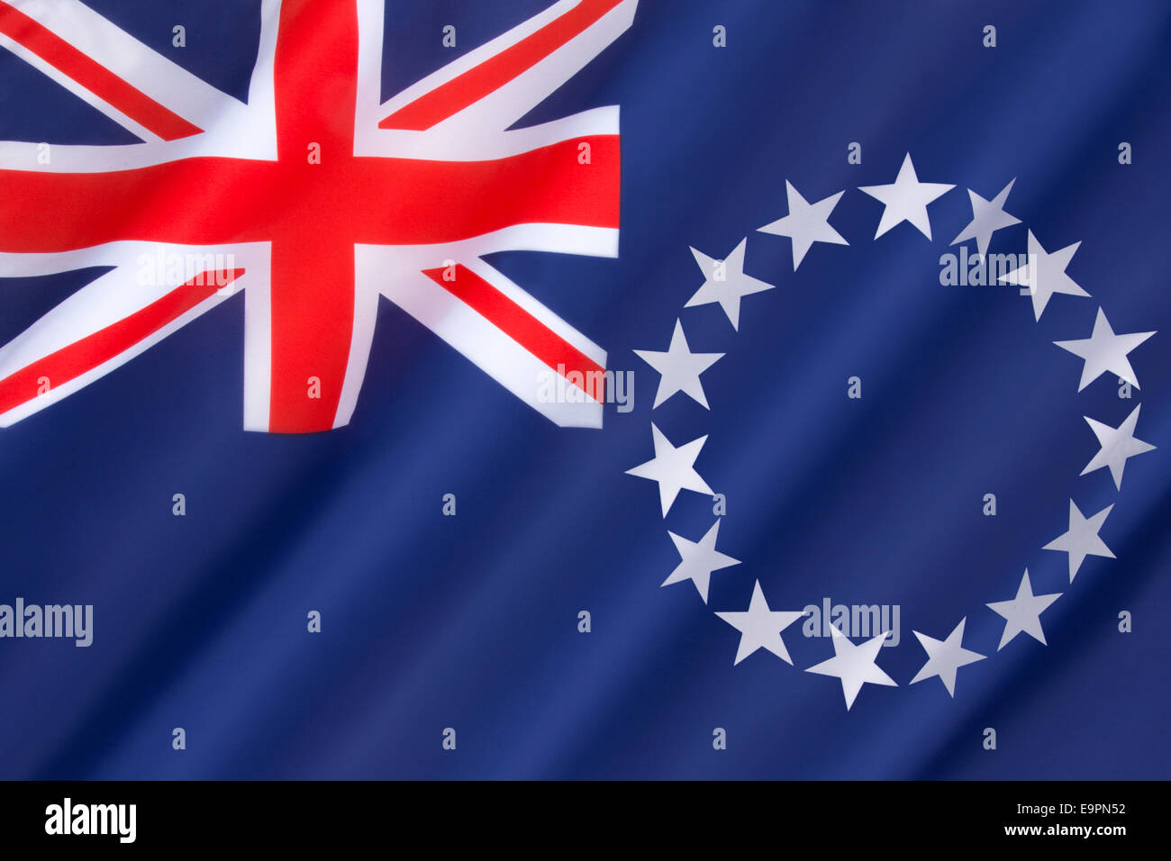 Flag of the Cook Islands Stock Photo - Alamy