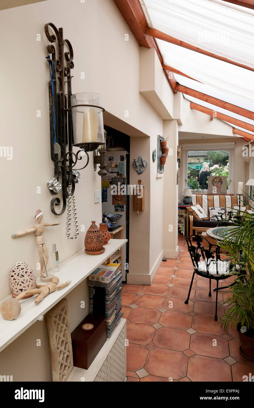Conservatory detail in renovated terraced house, Kingston upon Thames ...