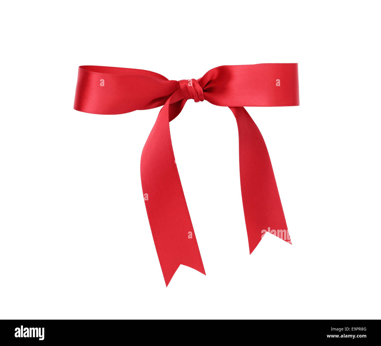 classic red ribbon bow, isolated on white Stock Photo - Alamy