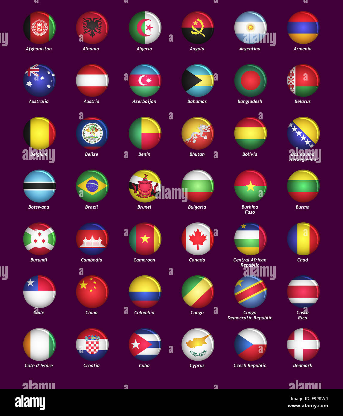 World flags circle hi-res stock photography and images - Alamy