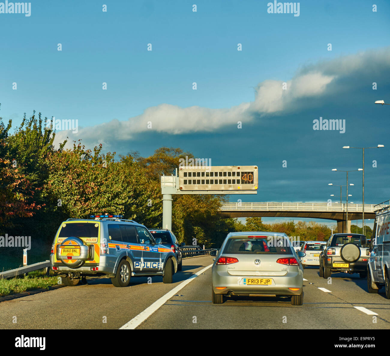 Police car on london bridge High Resolution Stock Photography and ...