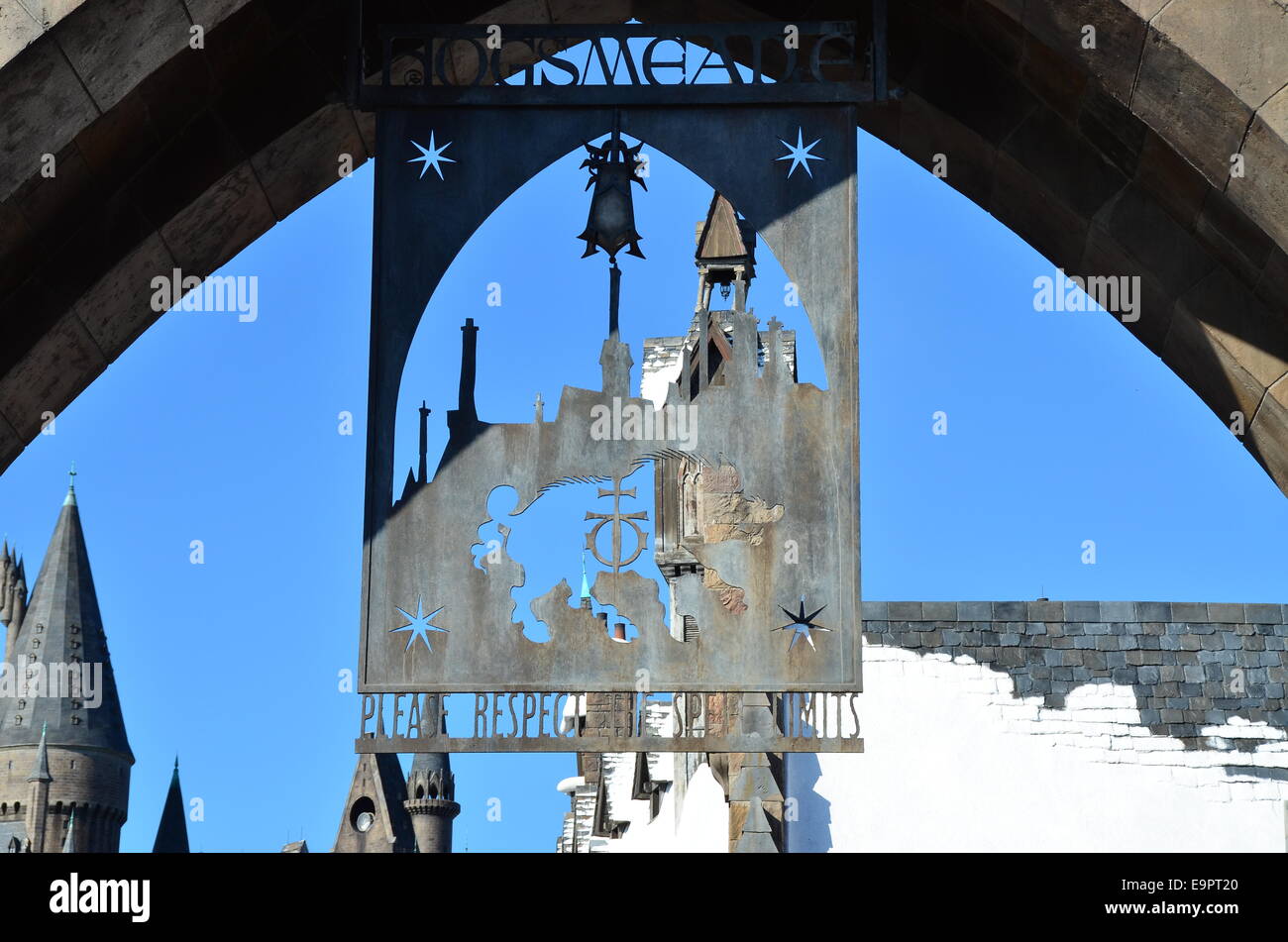 Inside the Wizarding World Of Harry Potter at Universal Resort Stock ...