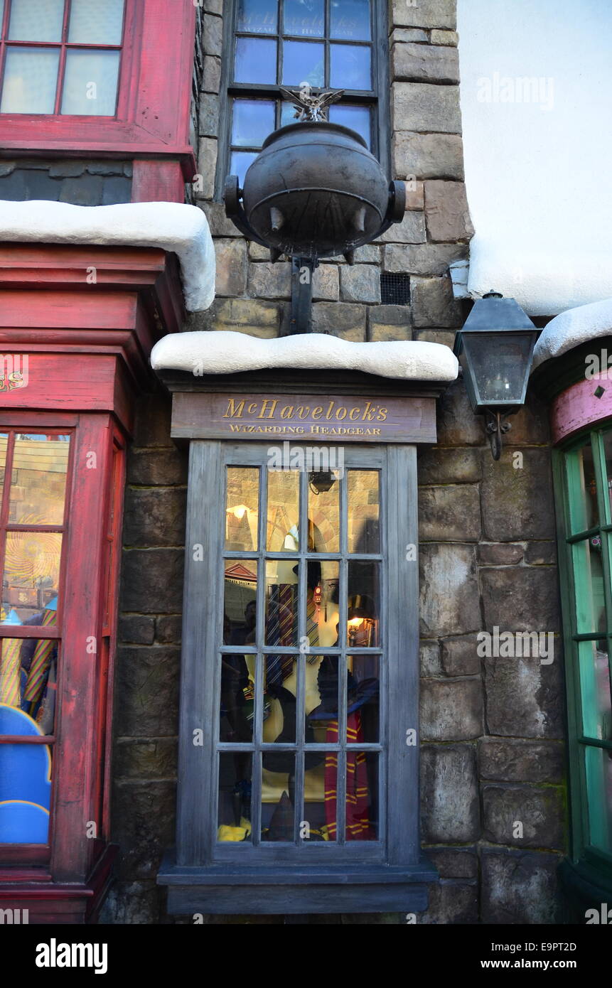 Inside the Wizarding World Of Harry Potter at Universal Resort Stock ...