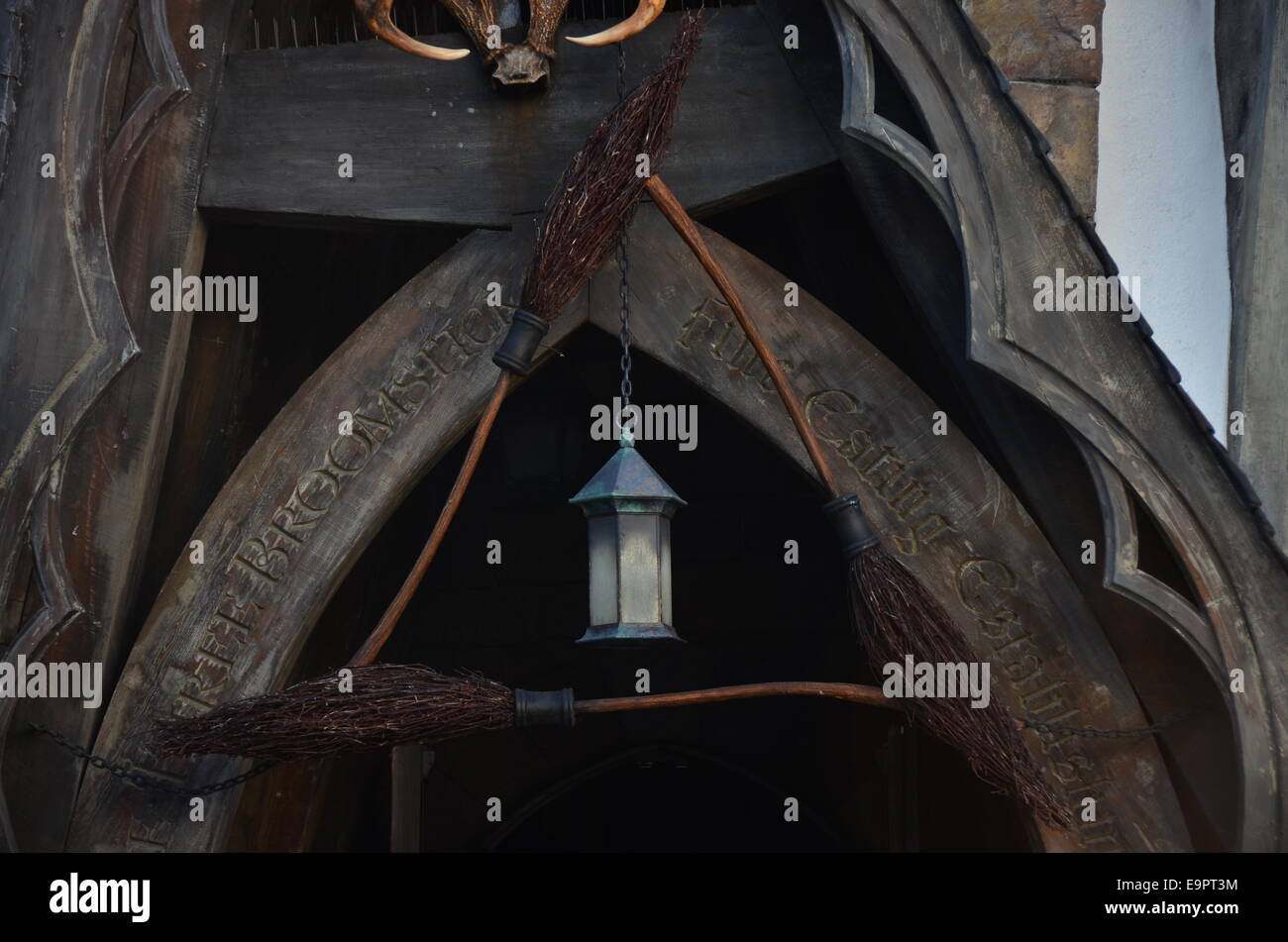 Inside the Wizarding World Of Harry Potter at Universal Resort Stock ...