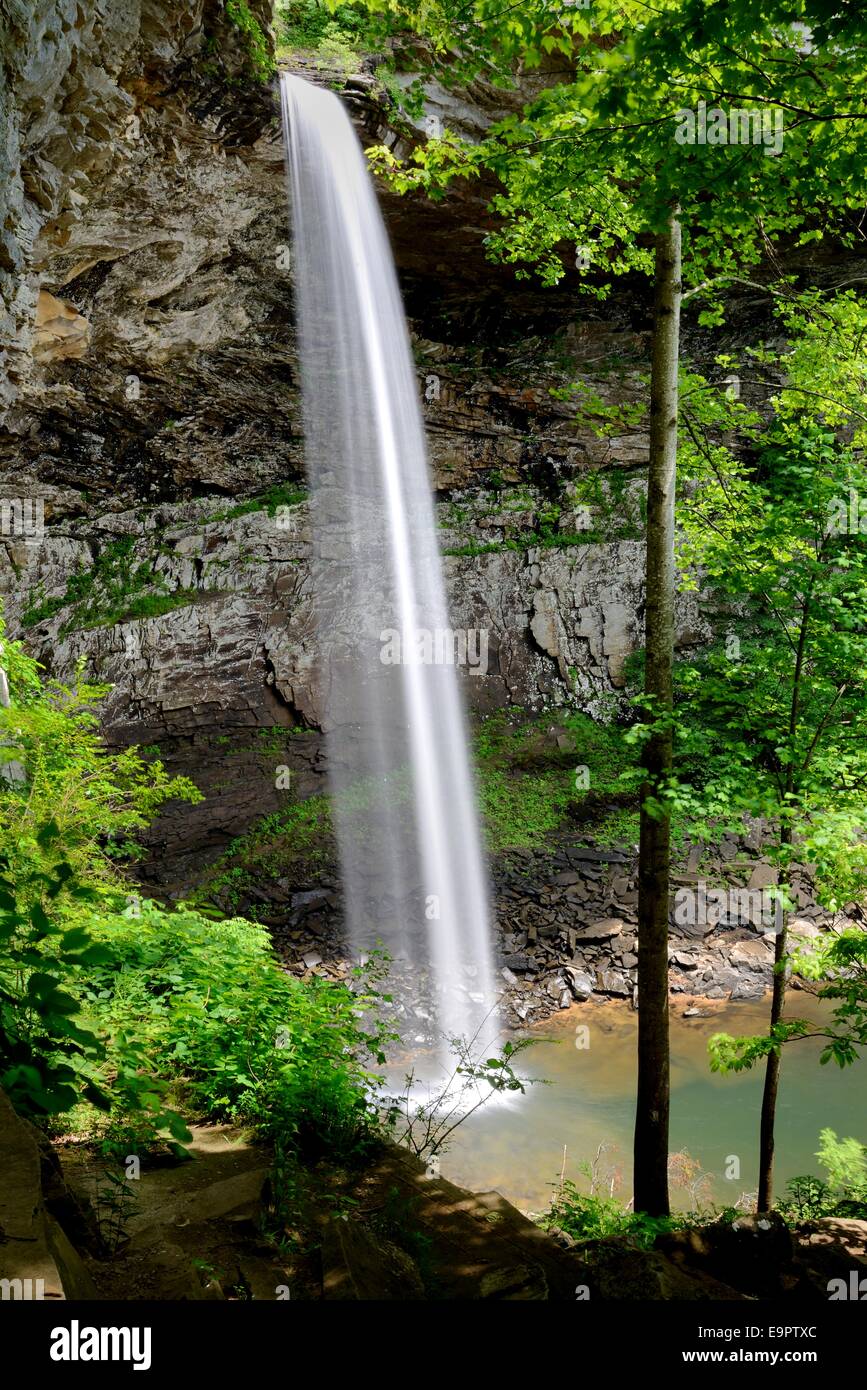 Ozone Falls is a 110 foot (33.5 m) waterfall in Westel, Tennessee, USA ...